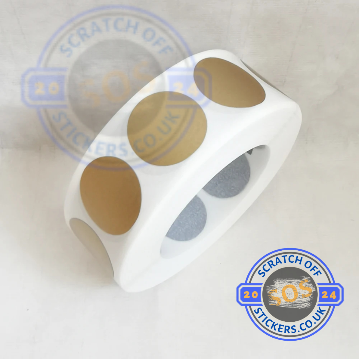 16mm Round Scratch off stickers. Gold. 10 pieces [SOS16RoGo-10] - £2.70 ...